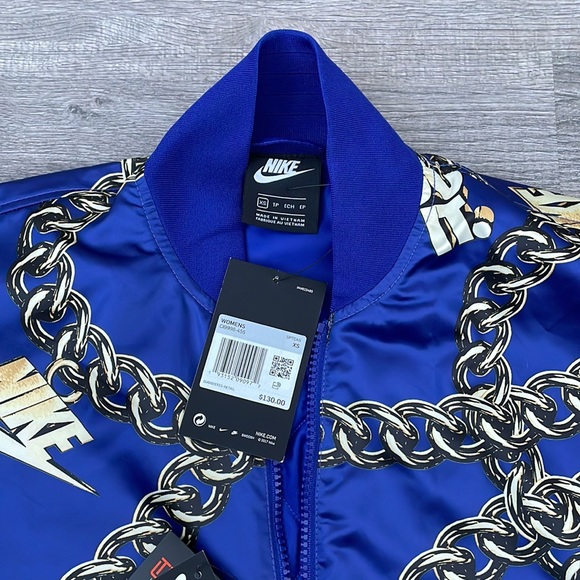 Nike | Jackets & Coats | Nike Chain Bomber Jacket | Poshmark